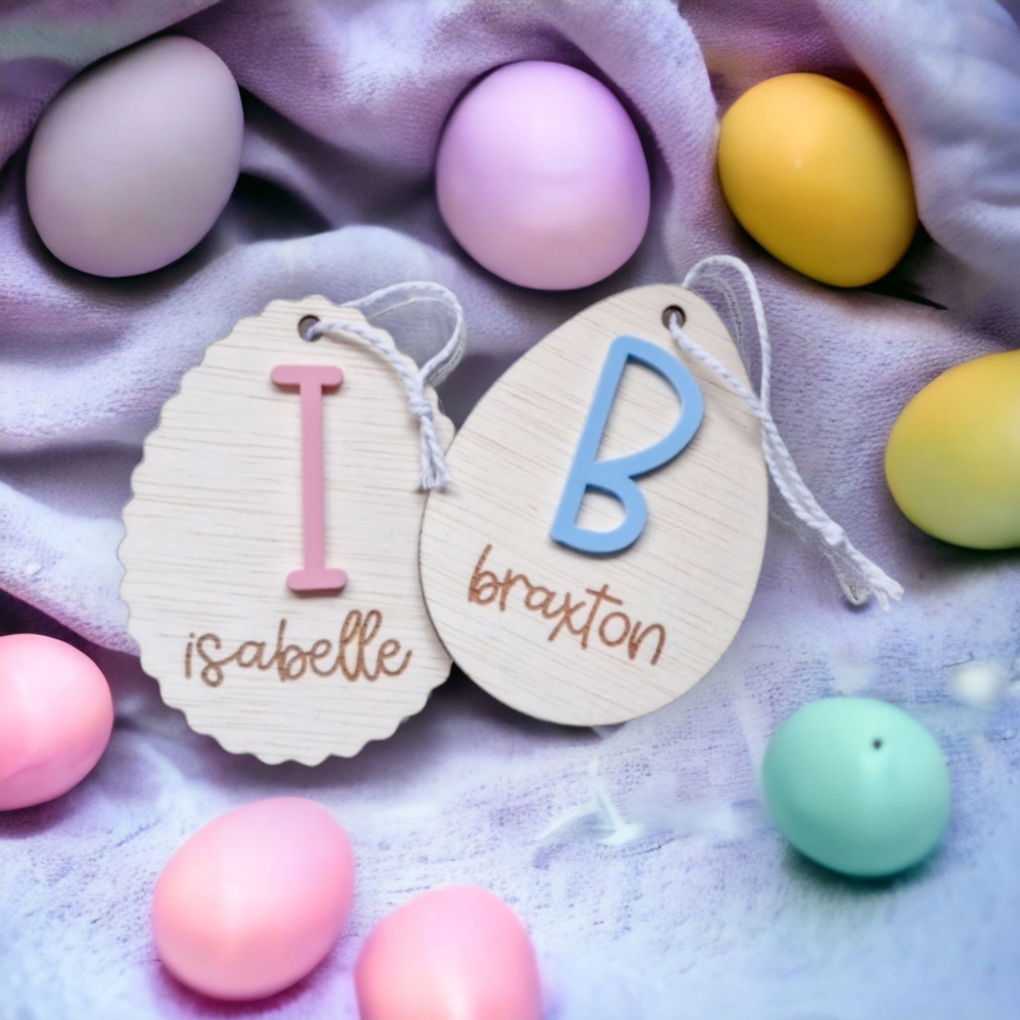 Initial Easter Egg Tag